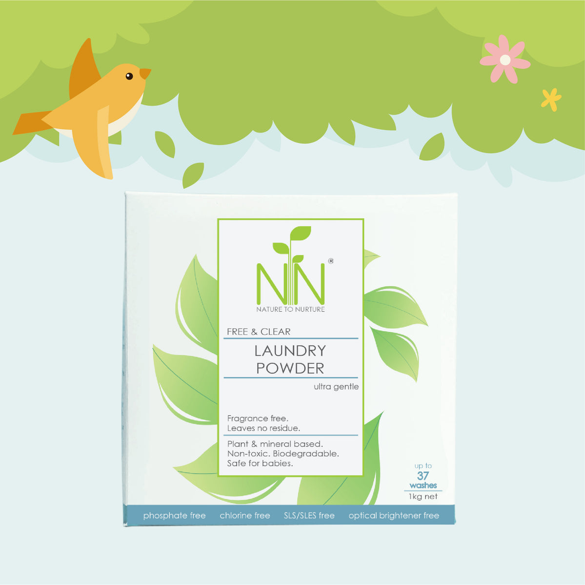 Nature to Nurture Ultra Gentle Laundry Powder 1kg