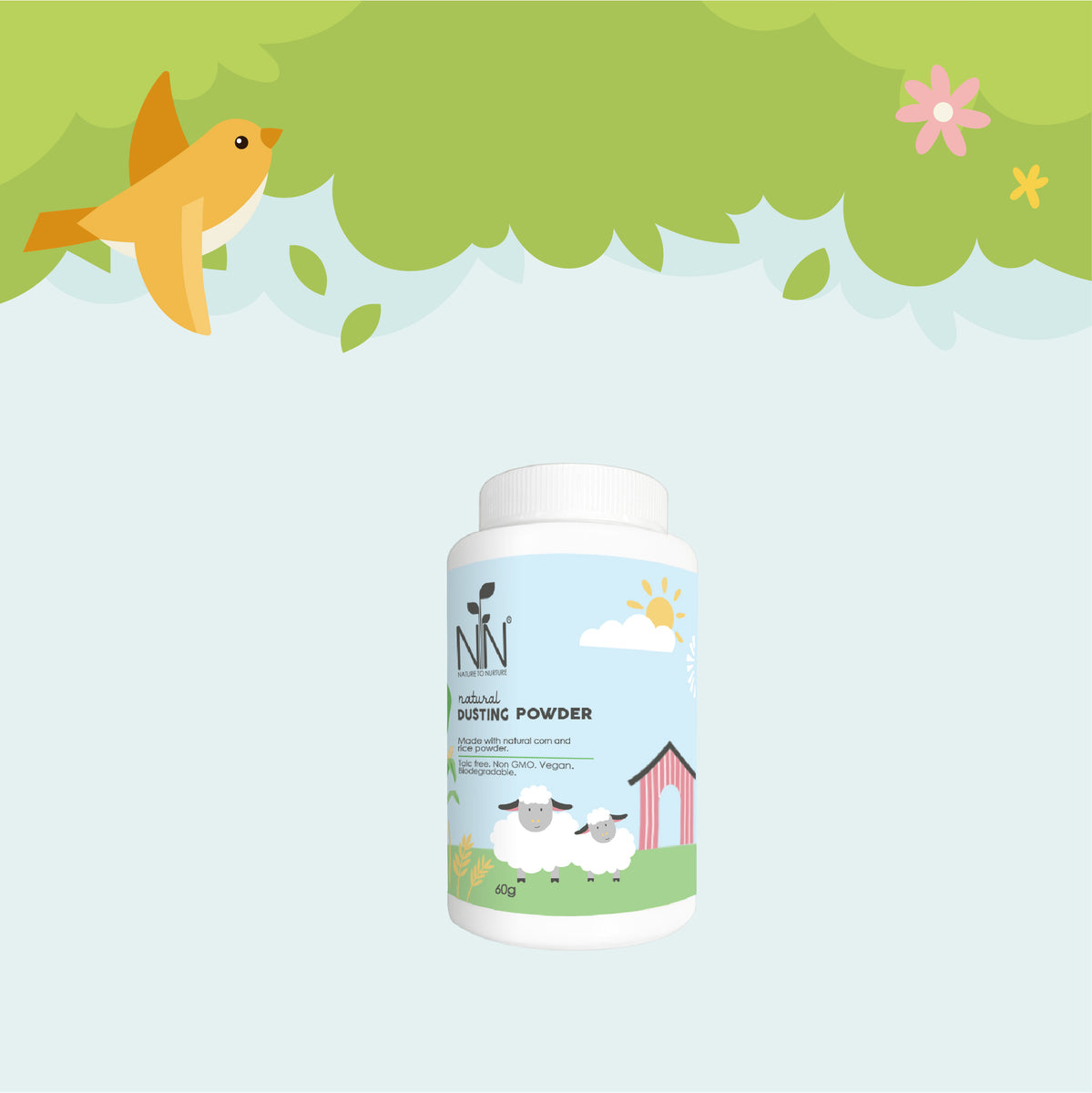 Nature to Nurture Natural Dusting Powder 60g