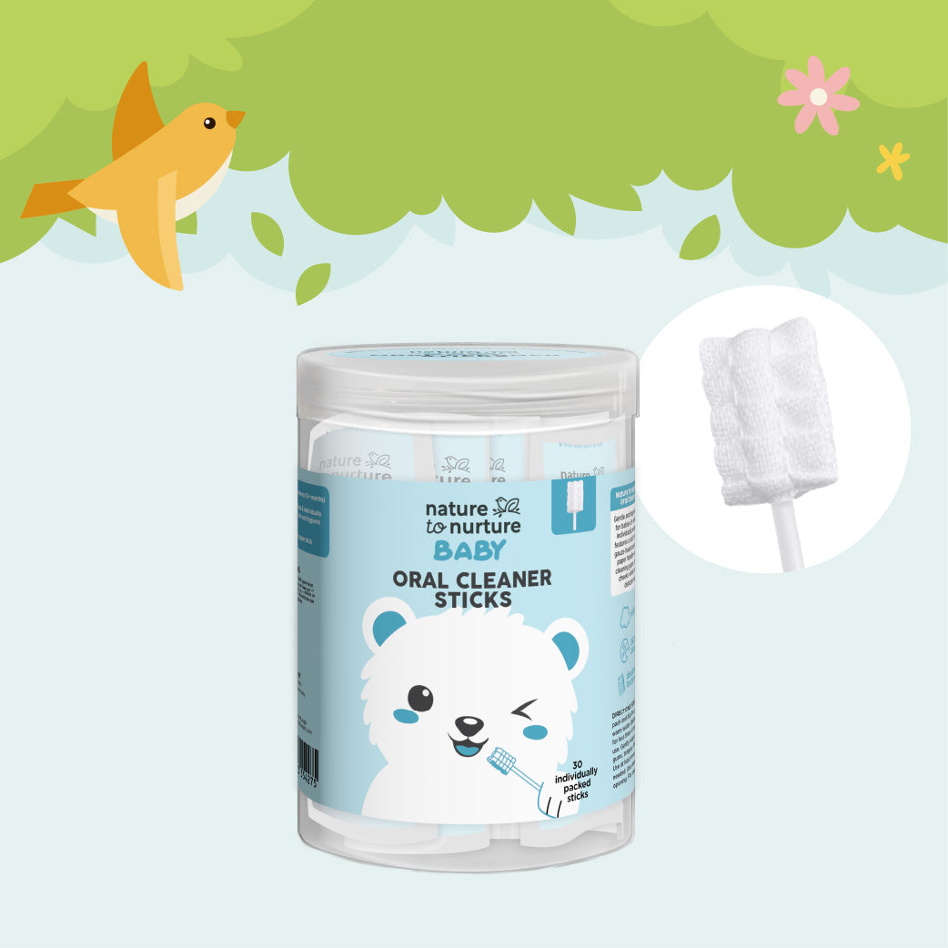 Nature to Nurture Baby Oral Cleaner Sticks, 30 individually packed sti